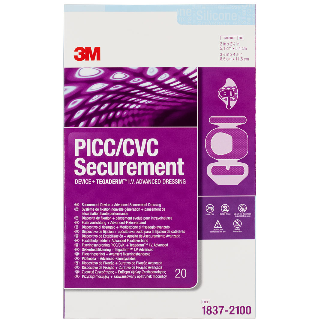 3M™ Tegaderm™ PICC / CVC-fixatiehulpmiddel + Tegaderm™ I.V. Advanced ...