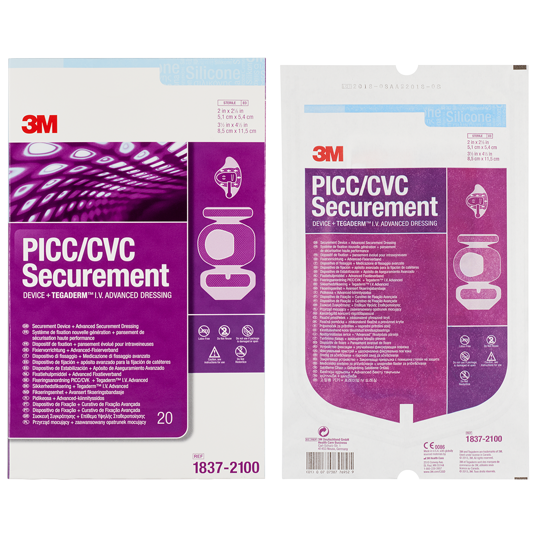 3M™ Tegaderm™ PICC / CVC-fixatiehulpmiddel + Tegaderm™ I.V. Advanced ...