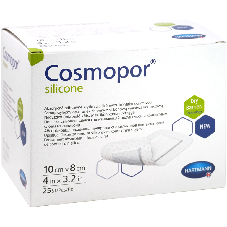 Cosmopor Silicone eilandpleisters, 15cm x 8cm (25) • Medische Artikelen SMA